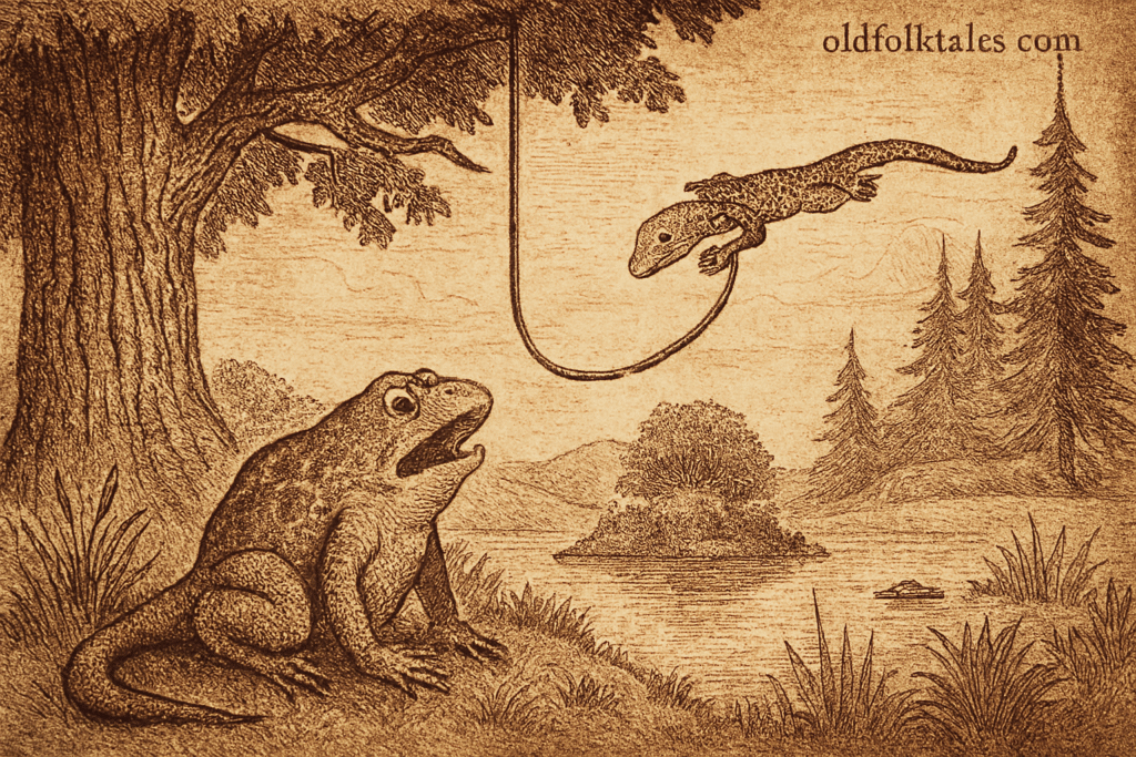 The Frog and the Lizard | FolktalesAfrica.com