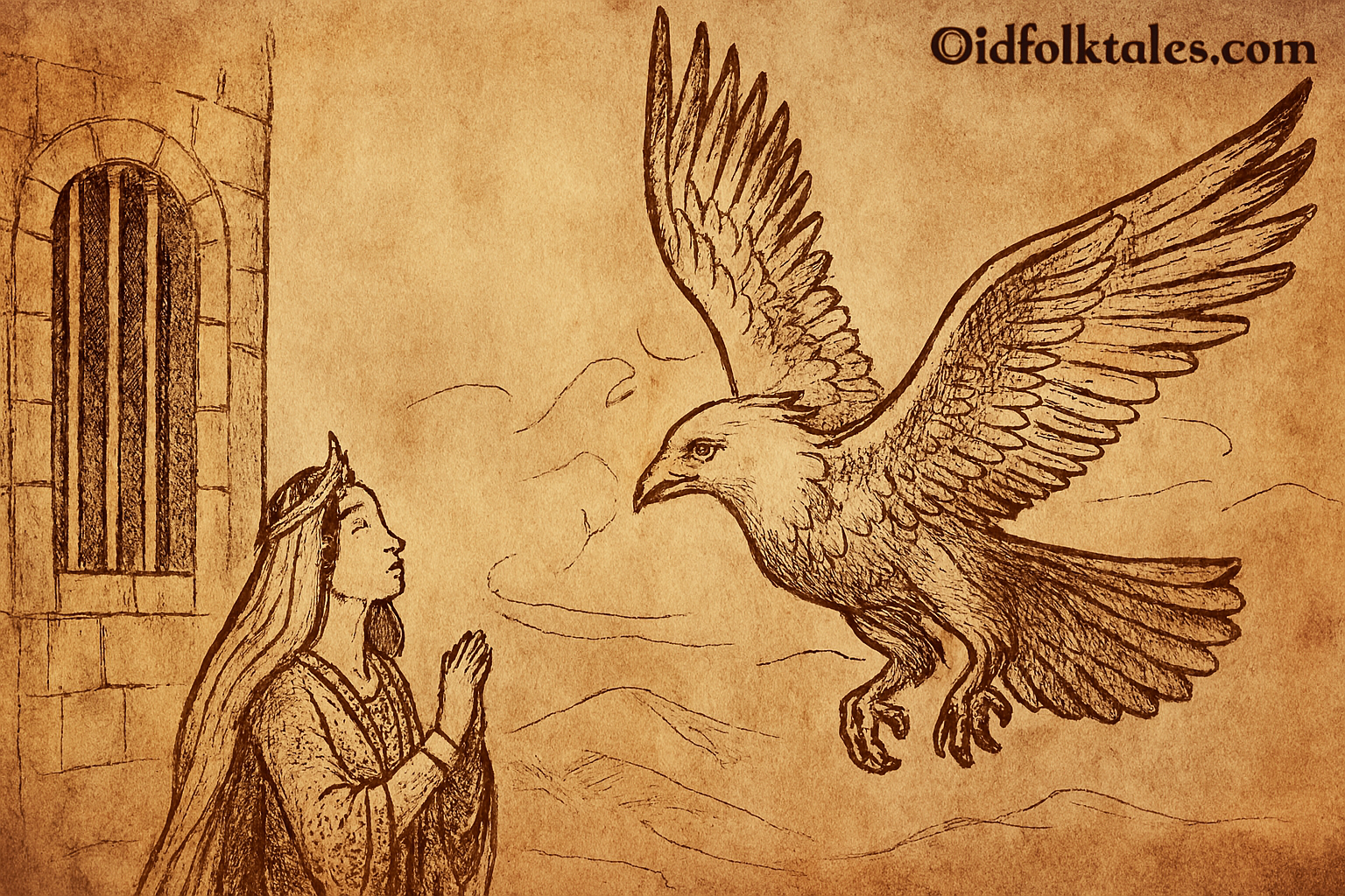 The Captured Princess and the Bird | FolktalesAfrica.com